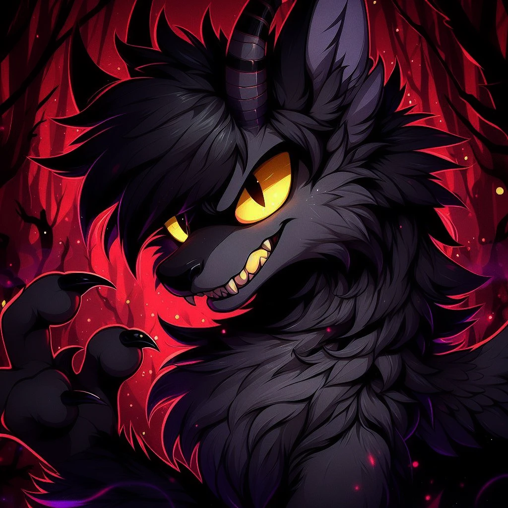 Chat with mystical wolf evil | furry animal