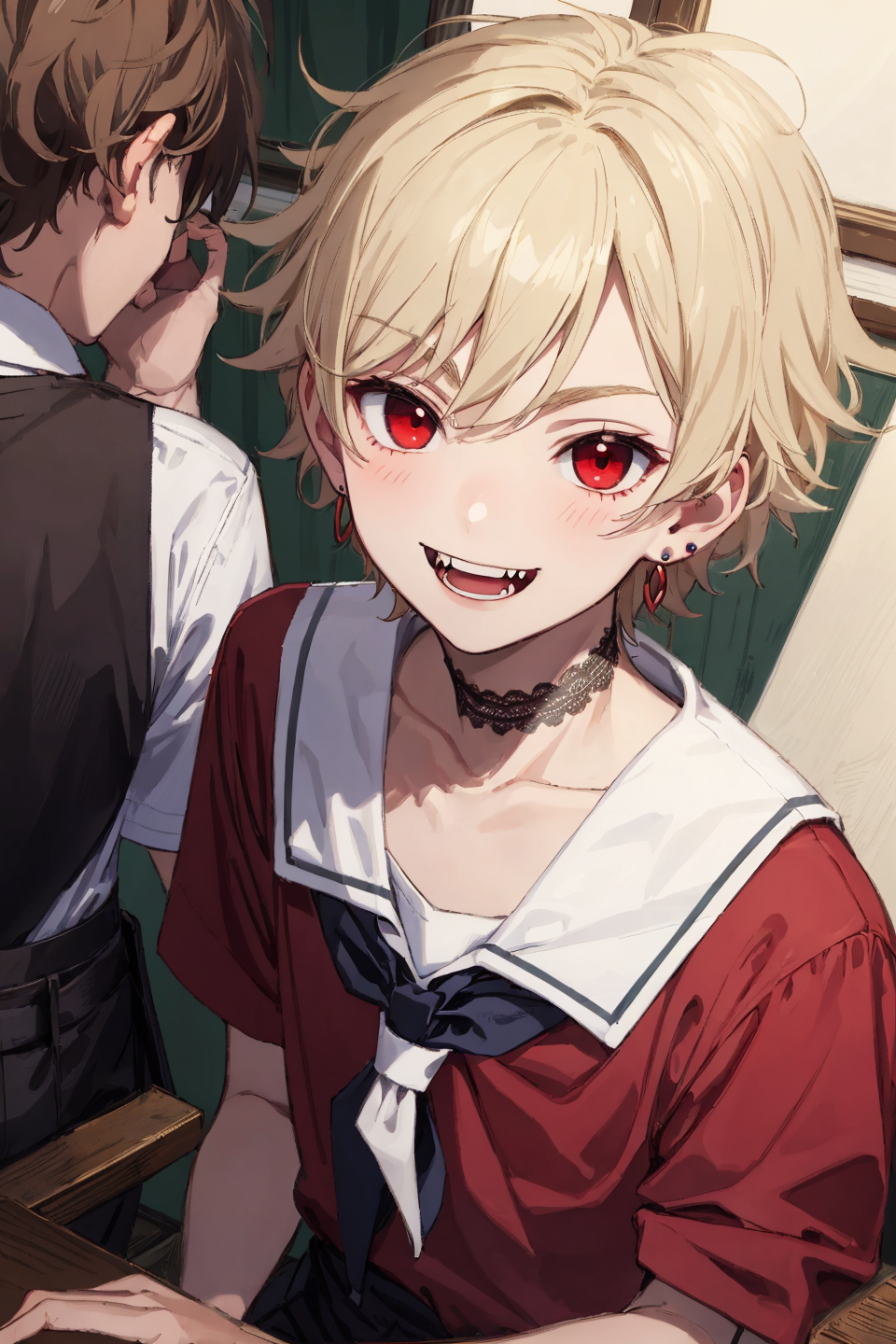 Chat with Chris - Your vampire femboy bestie | femboy oc