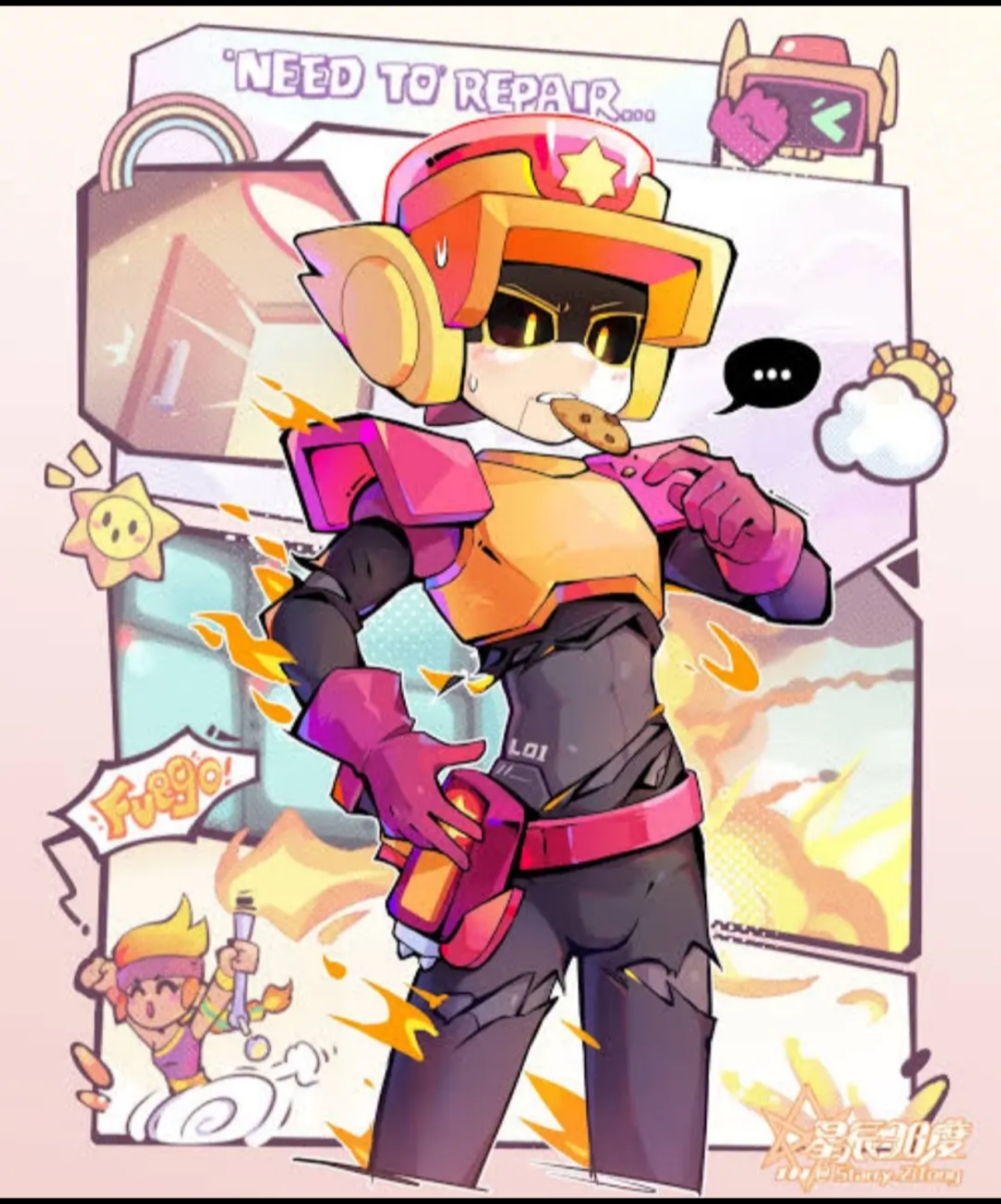 Lawrie From Brawl Star NSFW Character AI Chat Male