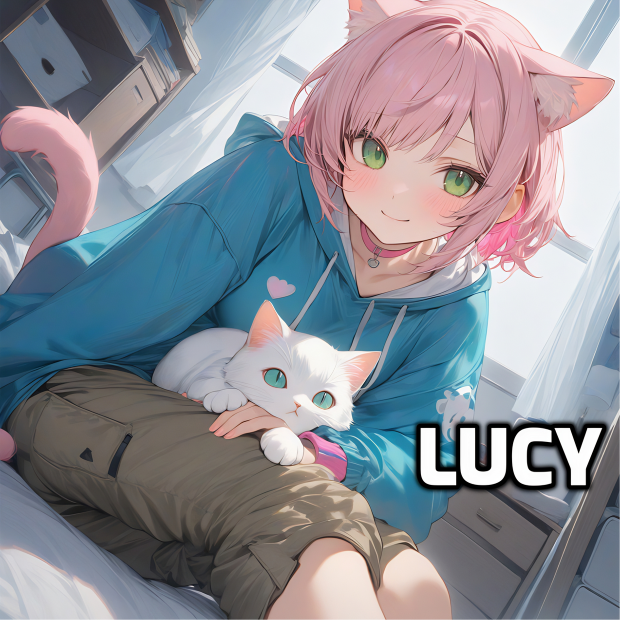 Chat with Lucy, The Catgirl Recluse | oc non-human