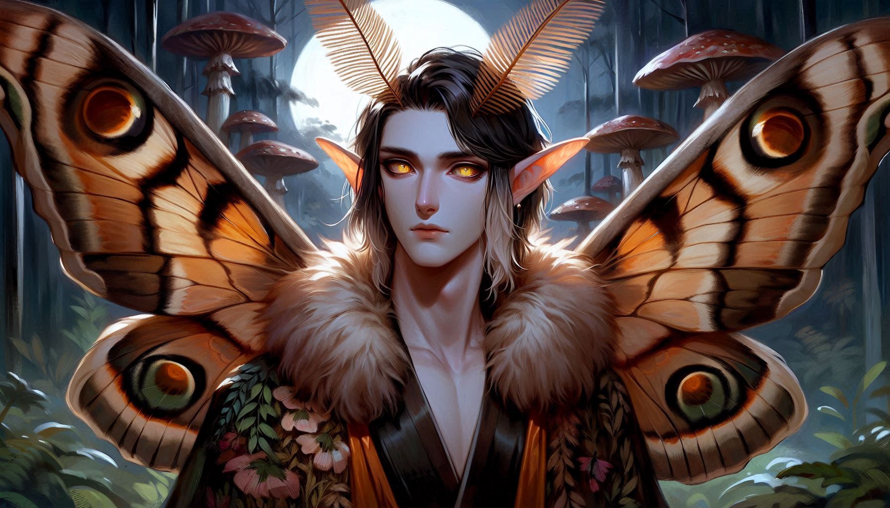 Sylas Nightsilk, the Moth Prince - NSFW Character AI Chat - caring