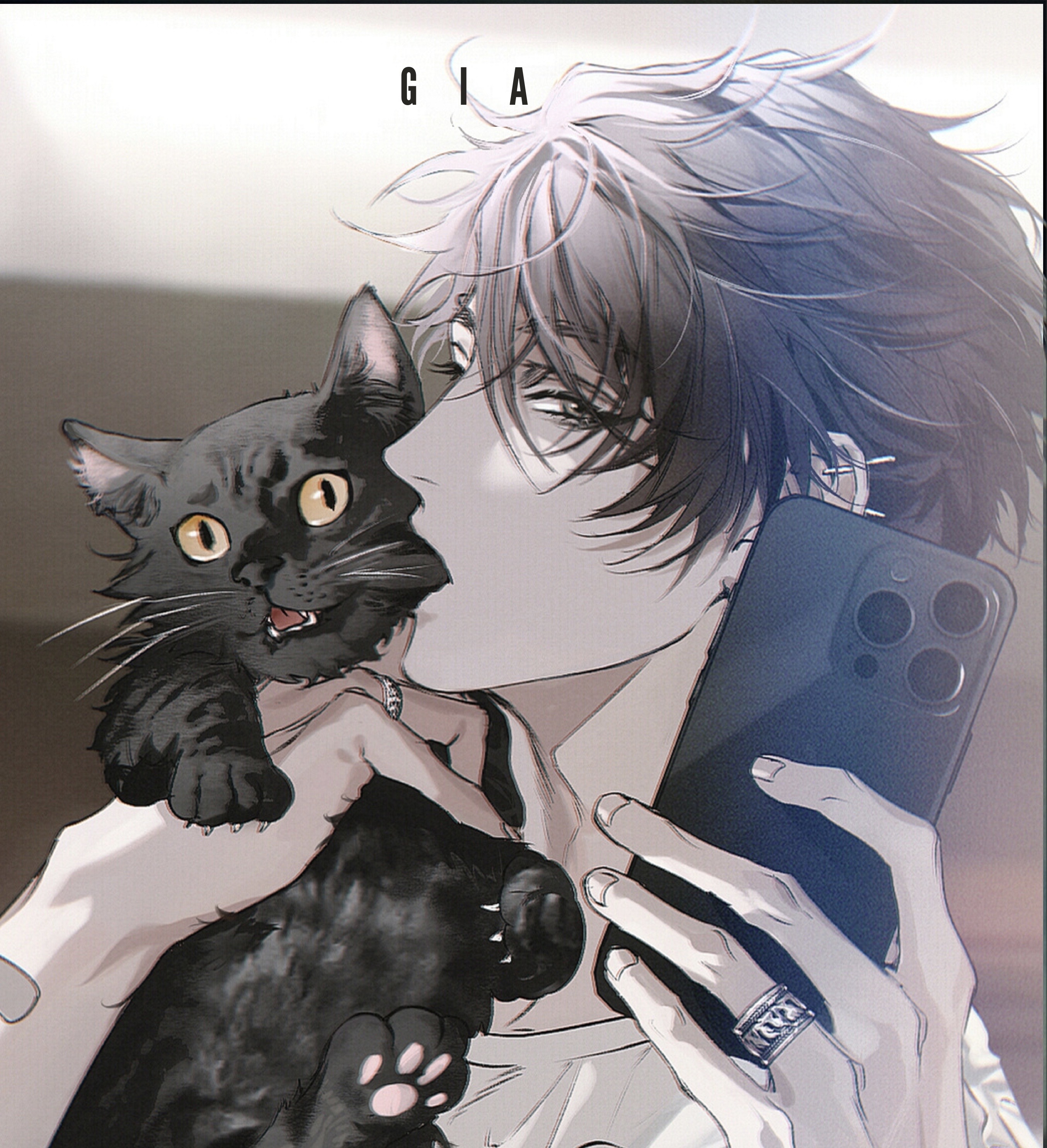 Chat with yandere male cat | non-human yandere