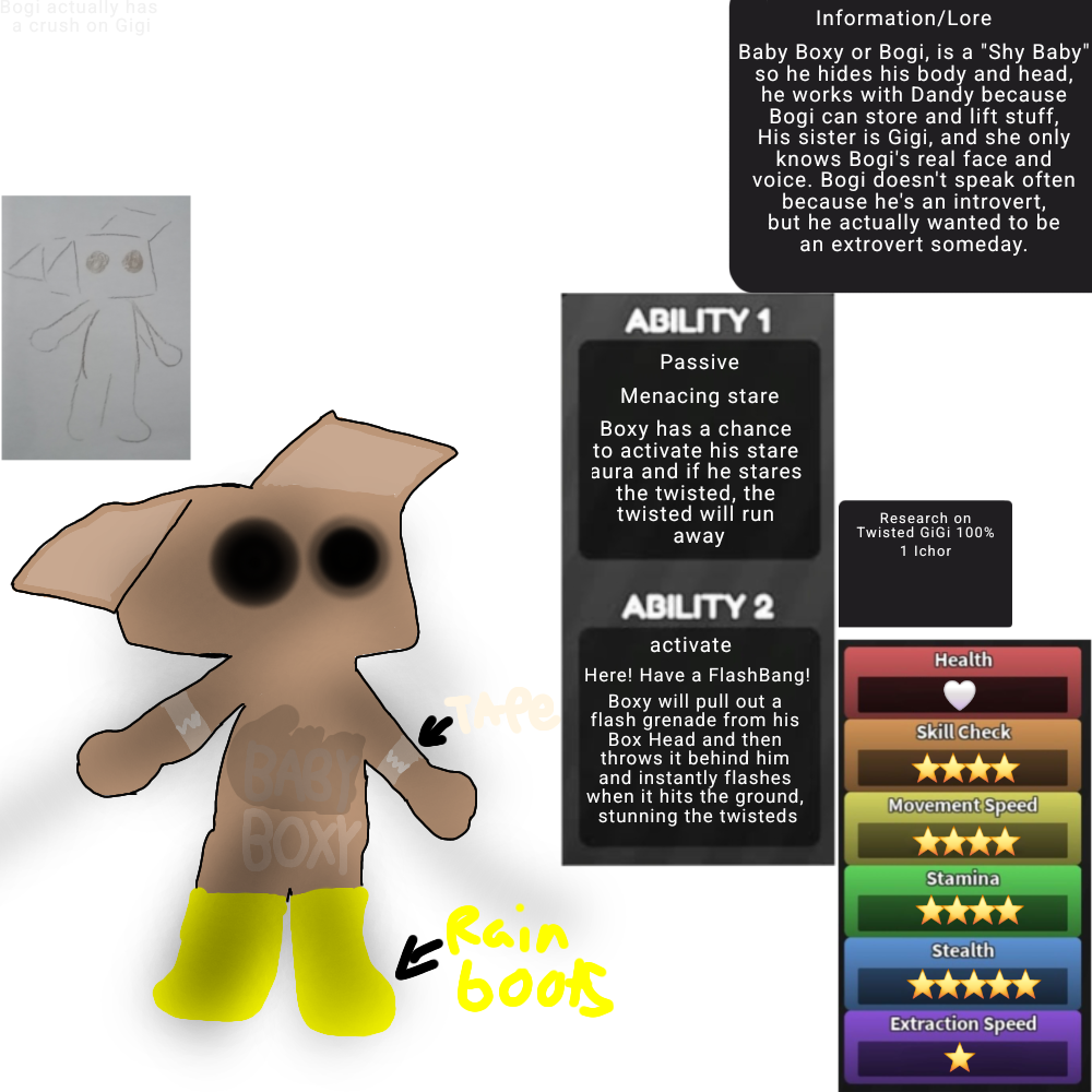 Chat with Baby Boxy: Dandy's World OC | caring cartoon