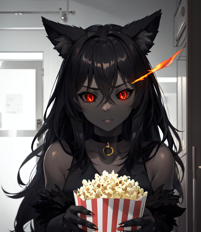 Chat with Hellhound Pet [at the cinema] | oc non-human