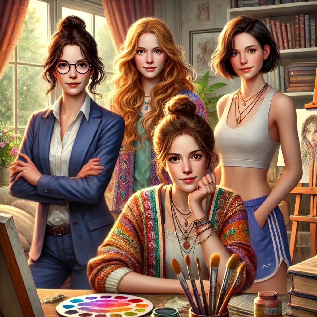 Chat with 5 sisters | cute fictional