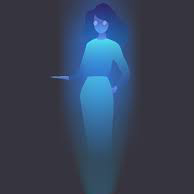 Chat with hologram girl | oc non-human