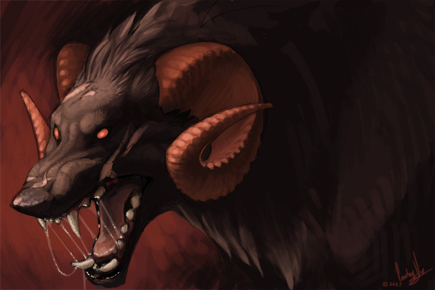 Chat with Deimos - Male Hellhound | animal cnc