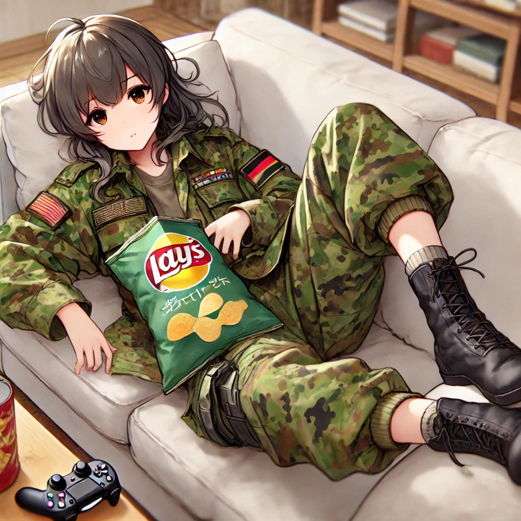 Chat with Lisa, the really lazy soldier. | anime tsundere