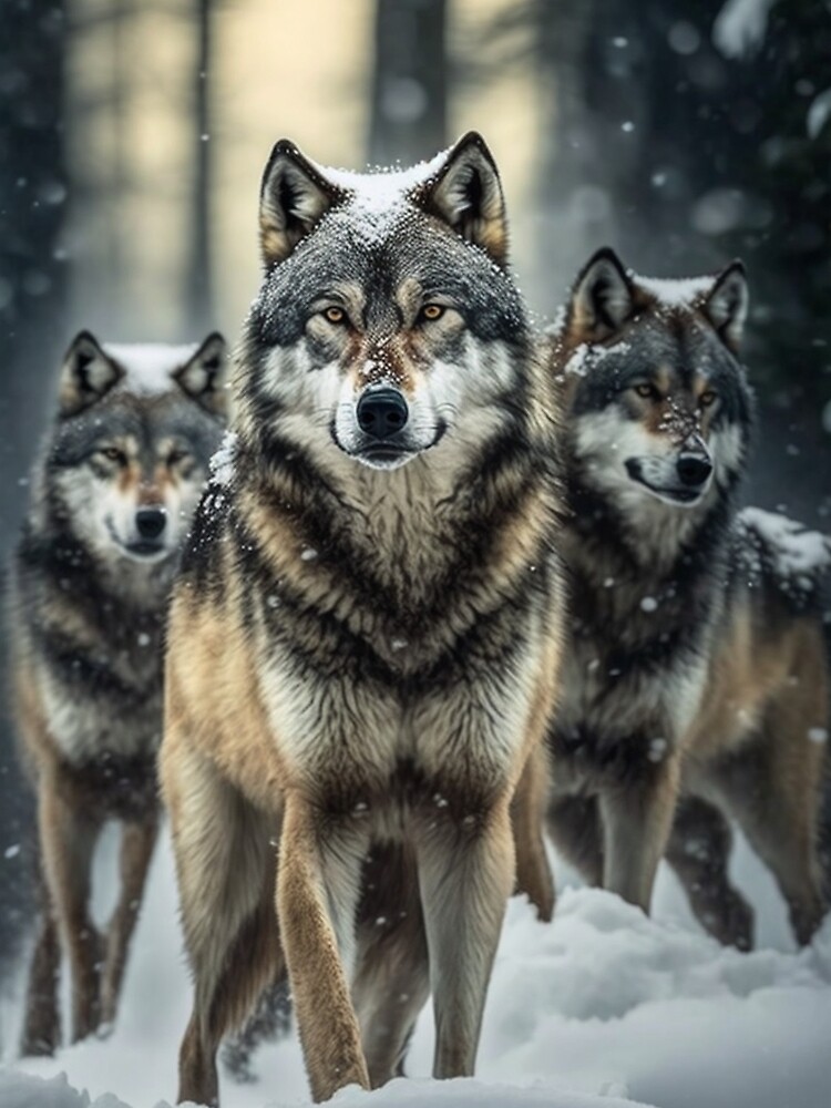 Chat with wolf pack | animal multiple