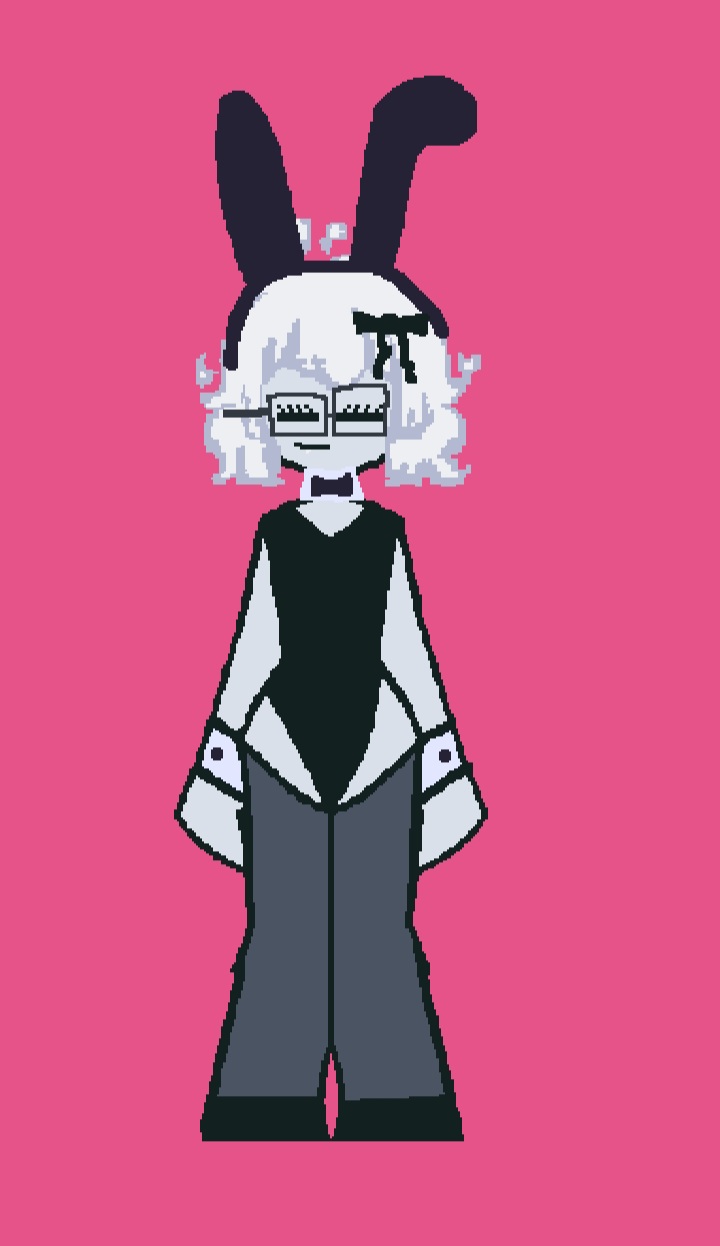 Chat with Corru on a bunny suit | non-human oc