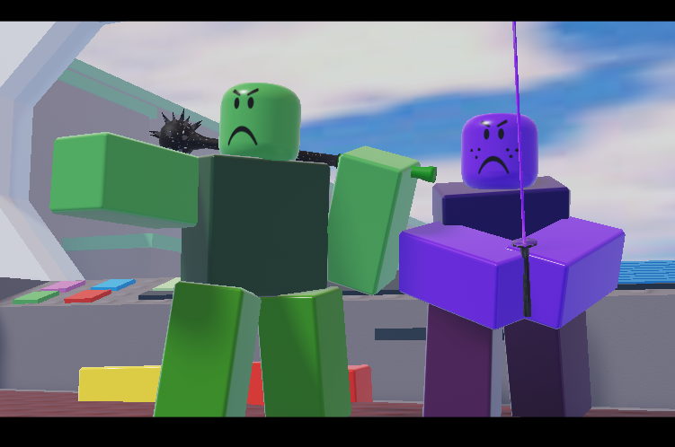Chat with green and purple | block tales | bully game