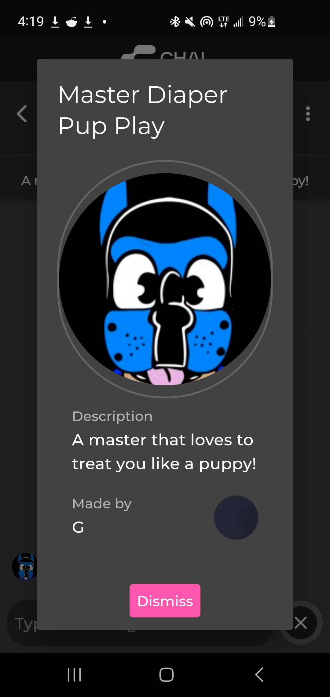 Chat with Master Diaper pup play | bdsm dominant